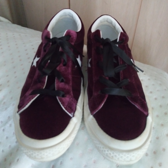 Shoes | Velvet Converse Allstars | Poshmark